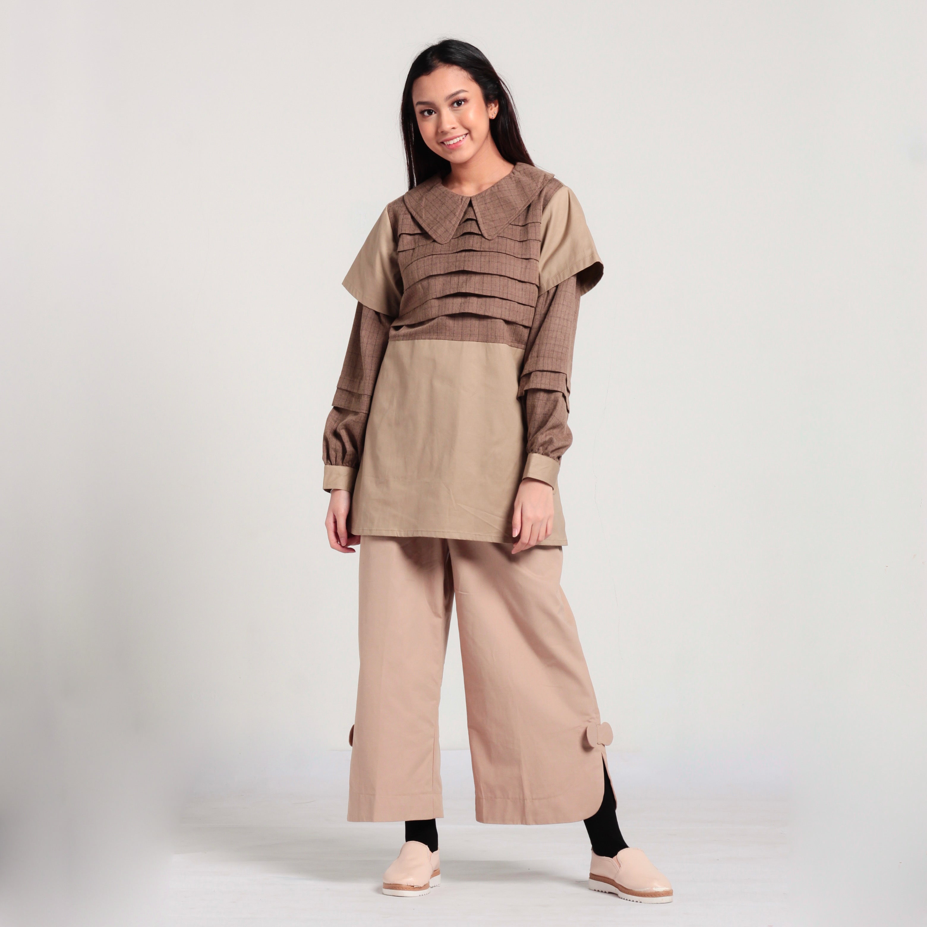 Amelia Blouse Mocca – anggia-corporation